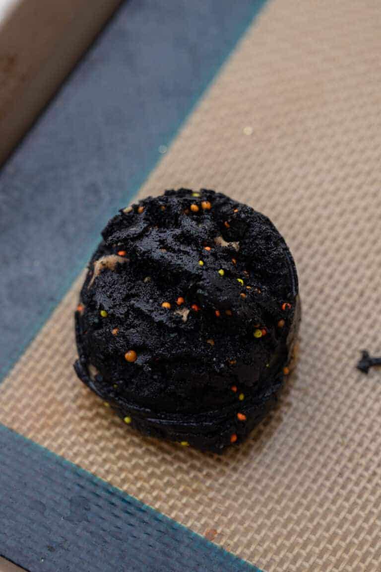 Spooky Black Halloween Monster Cookies - Lifestyle of a Foodie