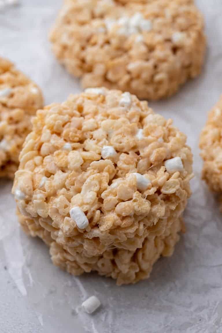 No Bake Crumbl Rice Krispies Bar Cookies - Lifestyle of a Foodie
