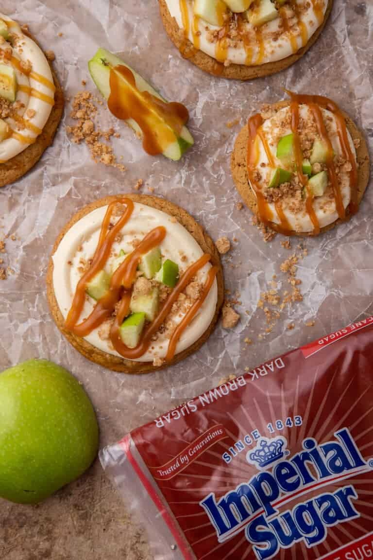 The Best Caramel Apple Cookies - Crumbl Copycat - Lifestyle of a Foodie