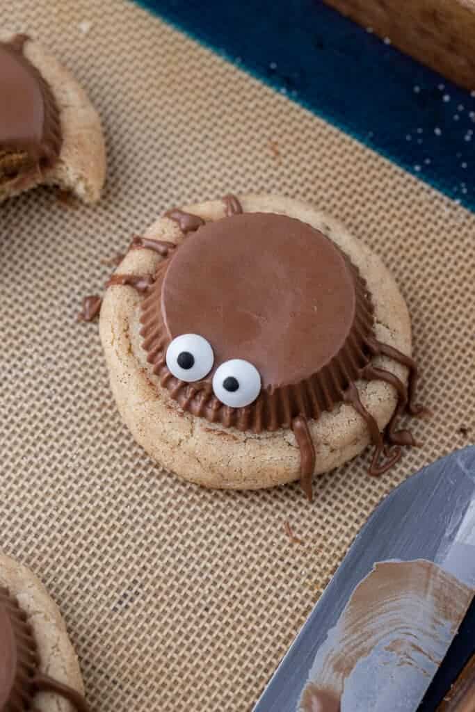 Spooky Snickerdoodle Halloween Spider Cookies - Lifestyle of a Foodie