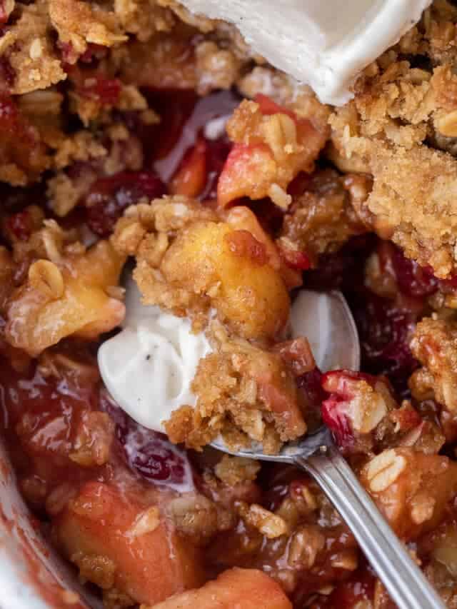 The best cranberry apple crisp recipe ever! - Lifestyle of a Foodie