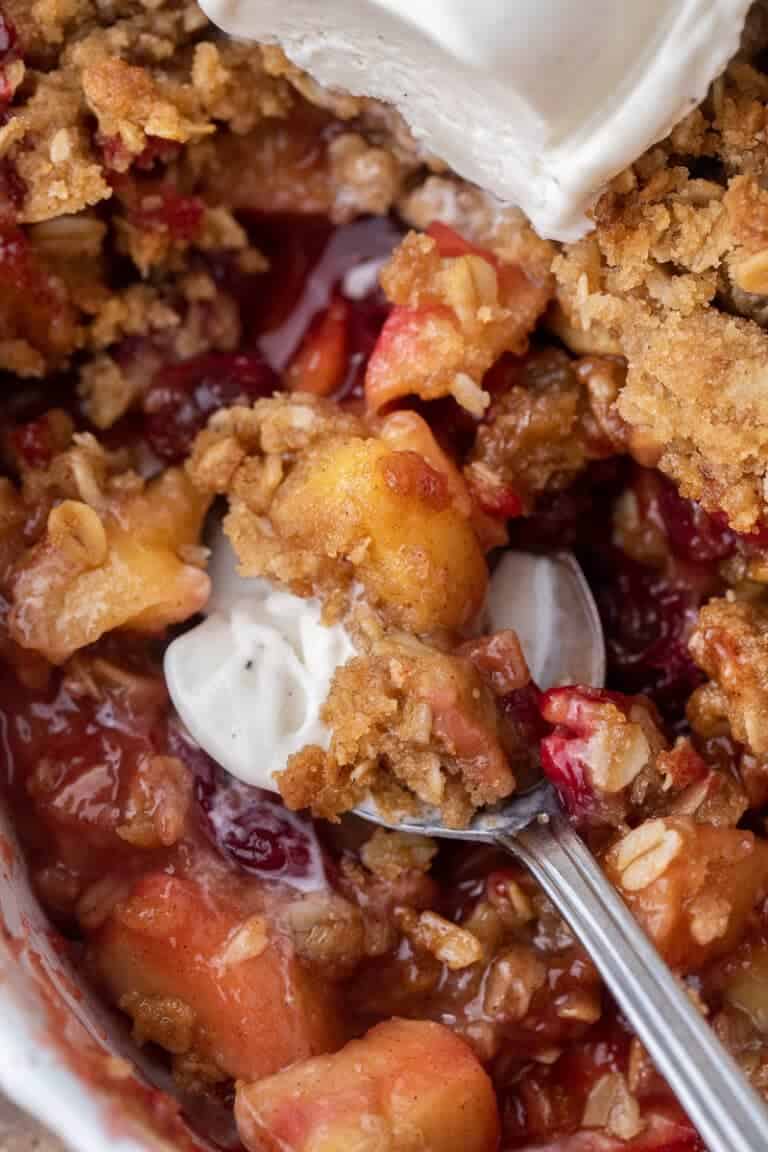 The best cranberry apple crisp recipe ever! - Lifestyle of a Foodie