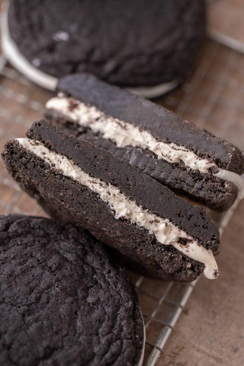 Crumbl Mallow Oreo Sandwich Cookies - Lifestyle of a Foodie