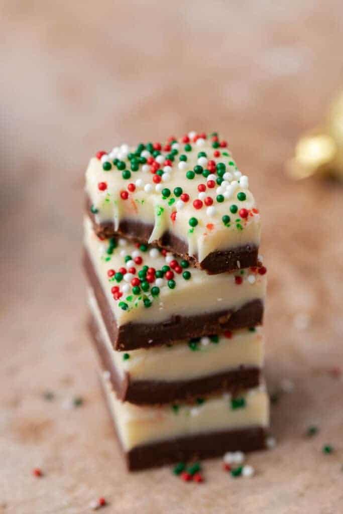 Layered Christmas Fudge Recipe (A Holiday Favorite!) - Lifestyle of a ...
