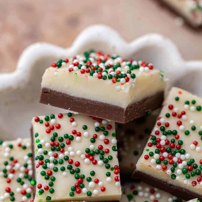 Layered Christmas Fudge Recipe (A Holiday Favorite!) - Lifestyle of a ...