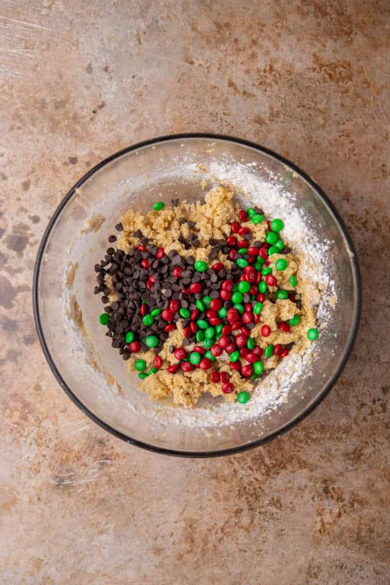 The Best Christmas M&m's Chocolate Chip Cookies - Lifestyle of a Foodie