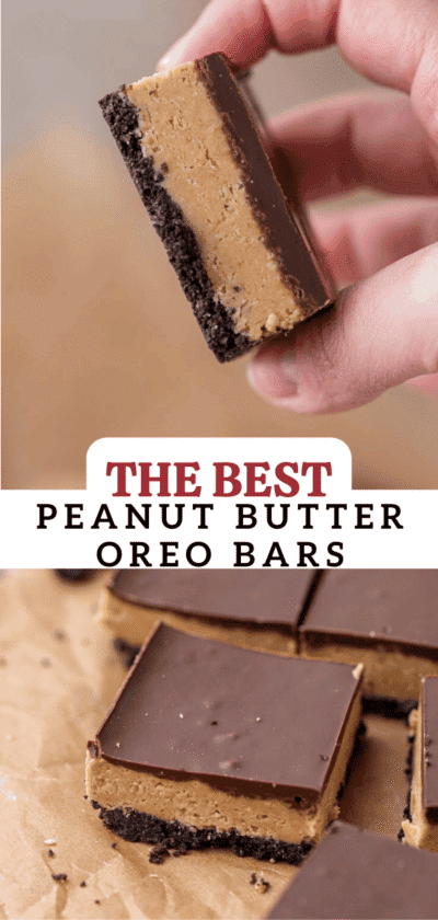 Easy Peanut butter Oreo Bars - Lifestyle of a Foodie