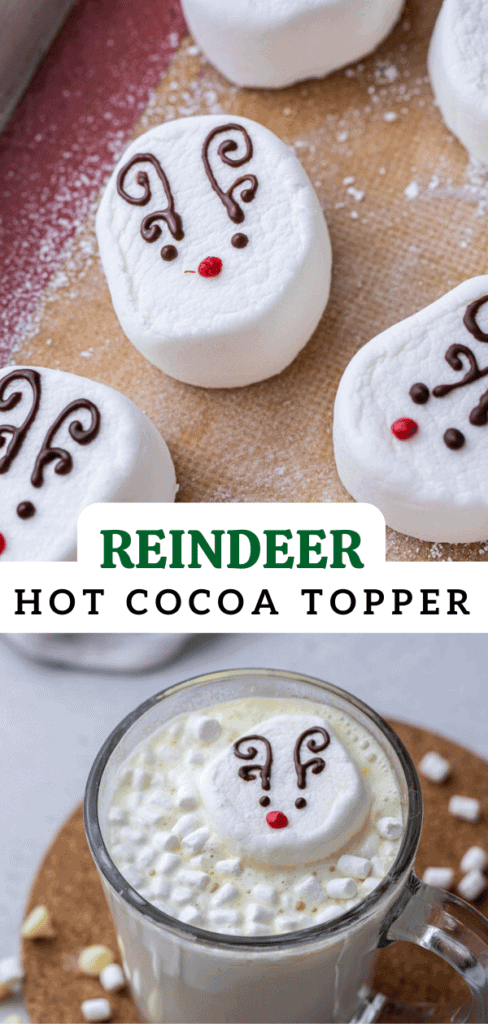 Reindeer Marshmallow Hot Cocoa Toppers - Lifestyle of a Foodie