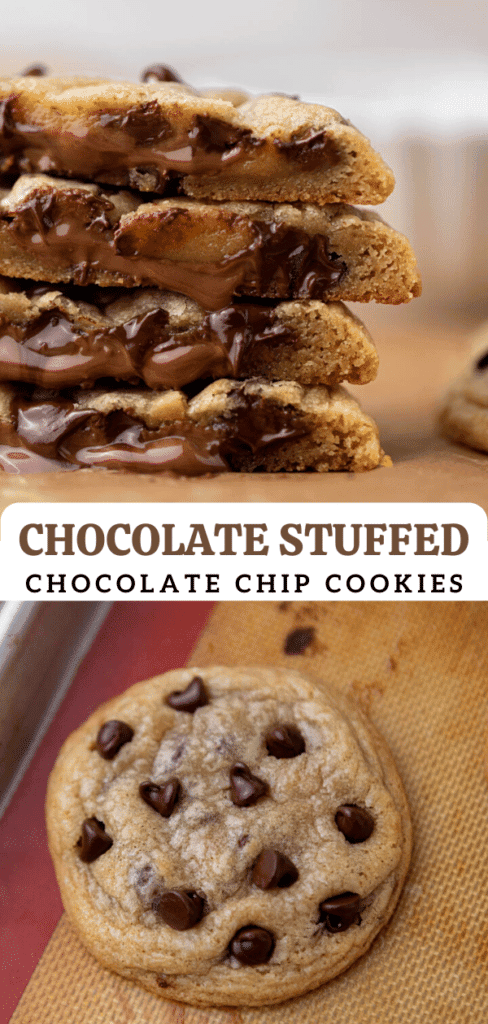 Easy Chocolate Stuffed Chocolate Chip Cookies - Lifestyle of a Foodie