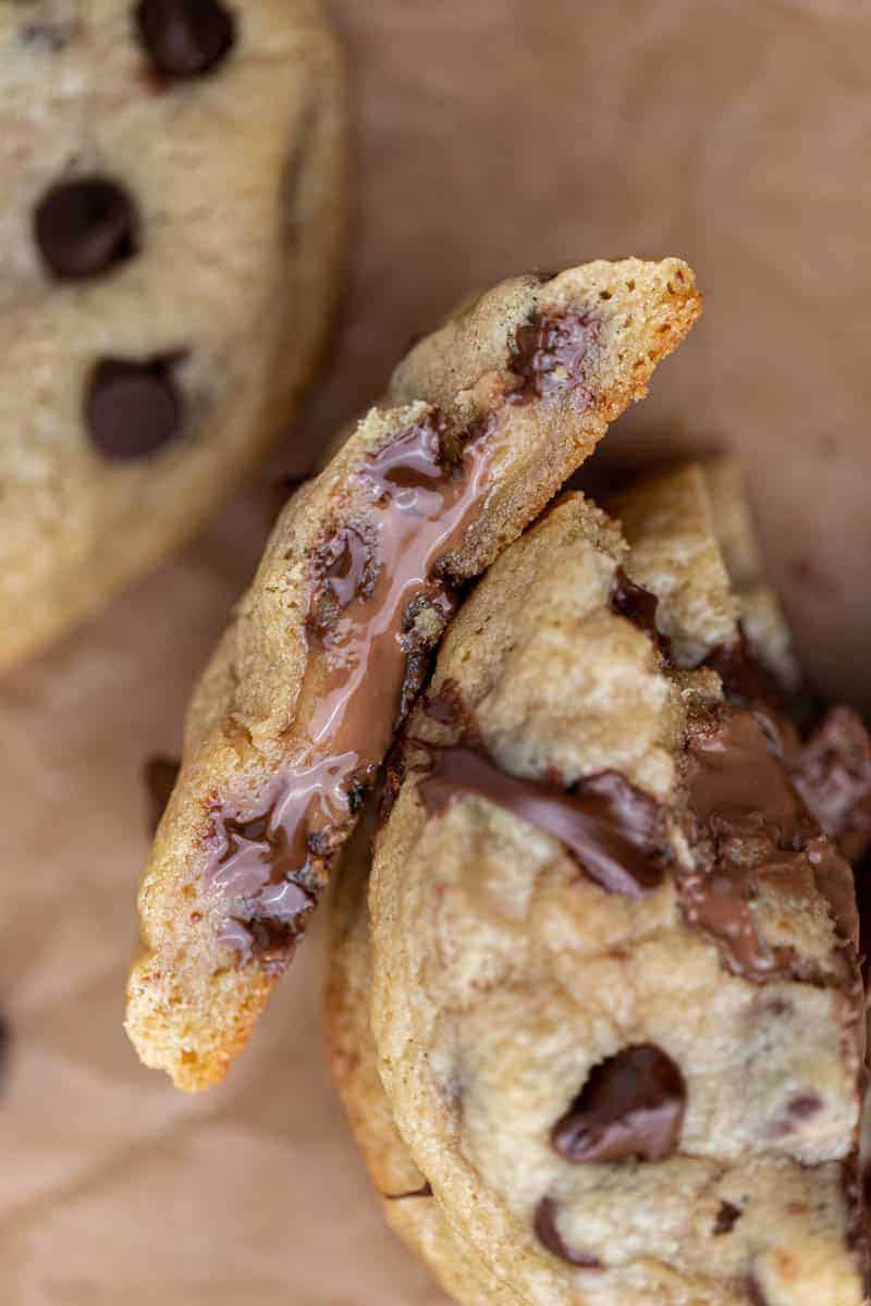 Easy Chocolate Stuffed Chocolate Chip Cookies - Lifestyle of a Foodie