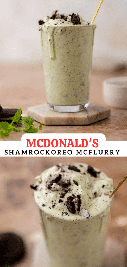 How to make Mcdonald's Shamrock Oreo McFlurry? - Lifestyle of a Foodie