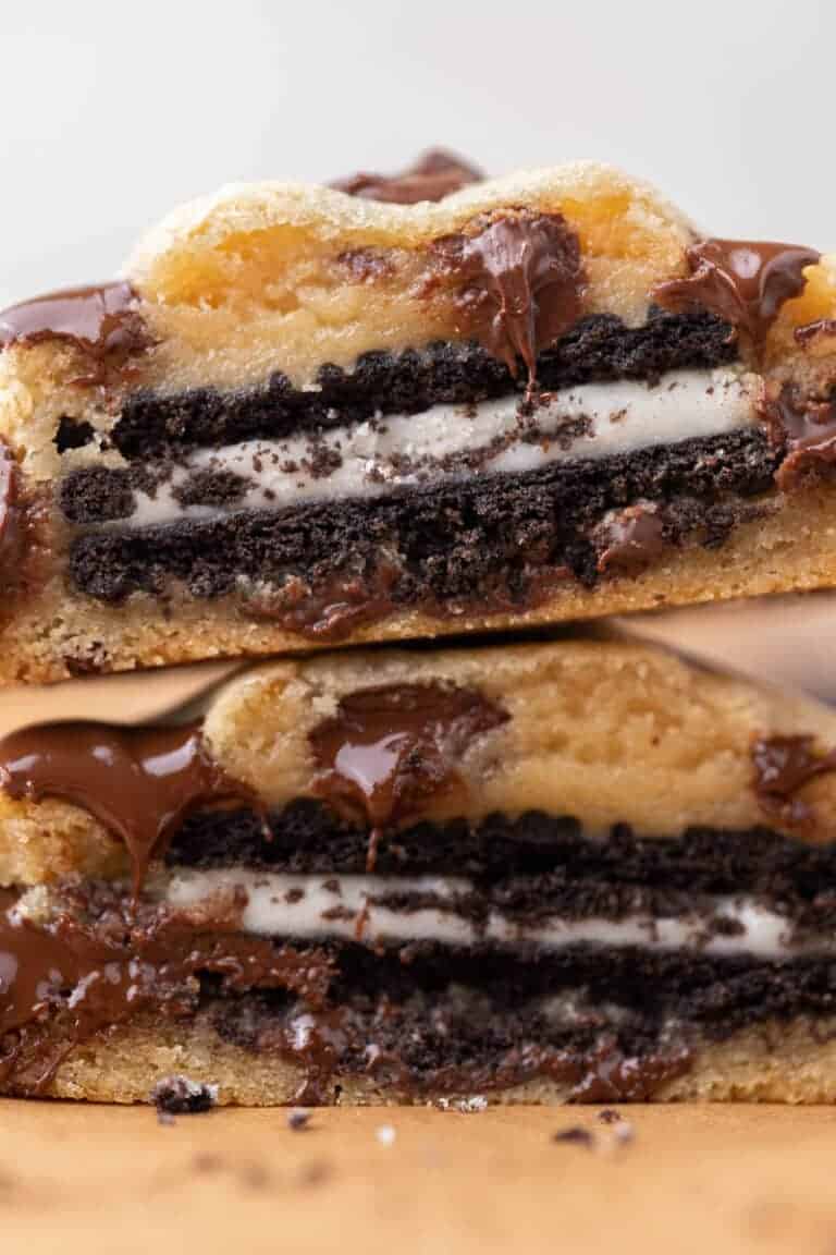 How to Make Easy Oreo Stuffed Chocolate Chip Cookies - Lifestyle of a ...