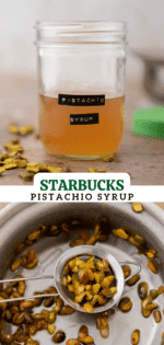 Starbucks pistachio syrup for coffee - Lifestyle of a Foodie
