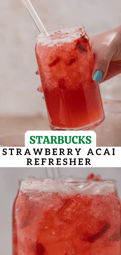 How to make Starbucks strawberry acai refresher - Lifestyle of a Foodie