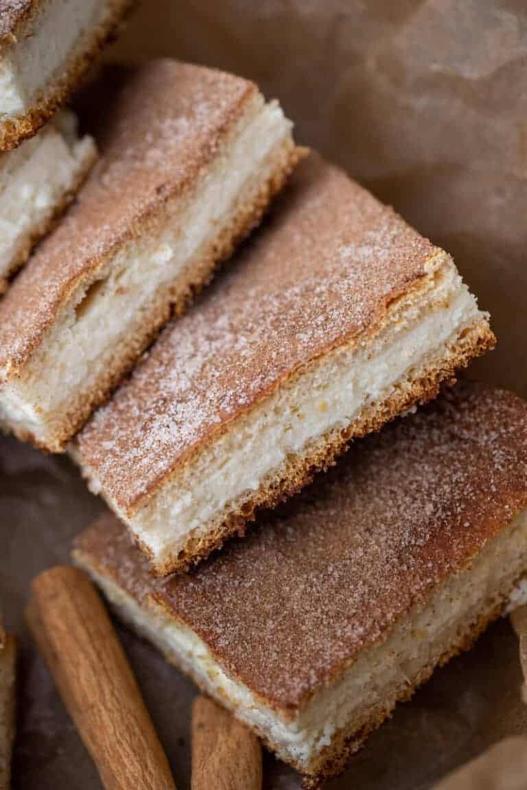 Easy Churro Cheesecake Bars (with Crescent Rolls) - Lifestyle of a Foodie