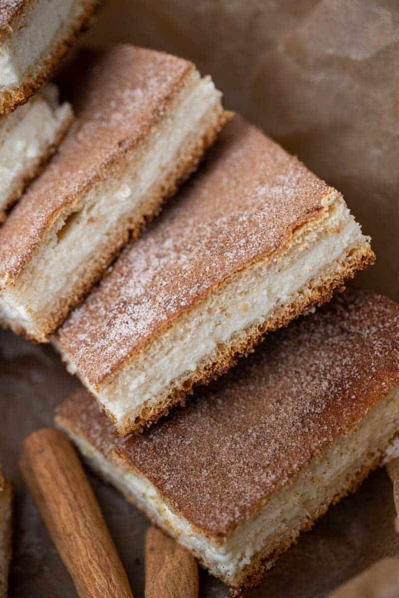 Easy Churro Cheesecake Bars (with Crescent Rolls) - Lifestyle of a Foodie