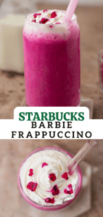 Viral Starbucks Barbie Frappuccino done - Lifestyle of a Foodie