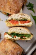 Starbucks roasted tomato mozzarella panini copycat - Lifestyle of a Foodie