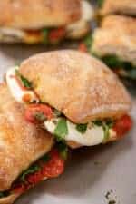 Starbucks roasted tomato mozzarella panini copycat - Lifestyle of a Foodie