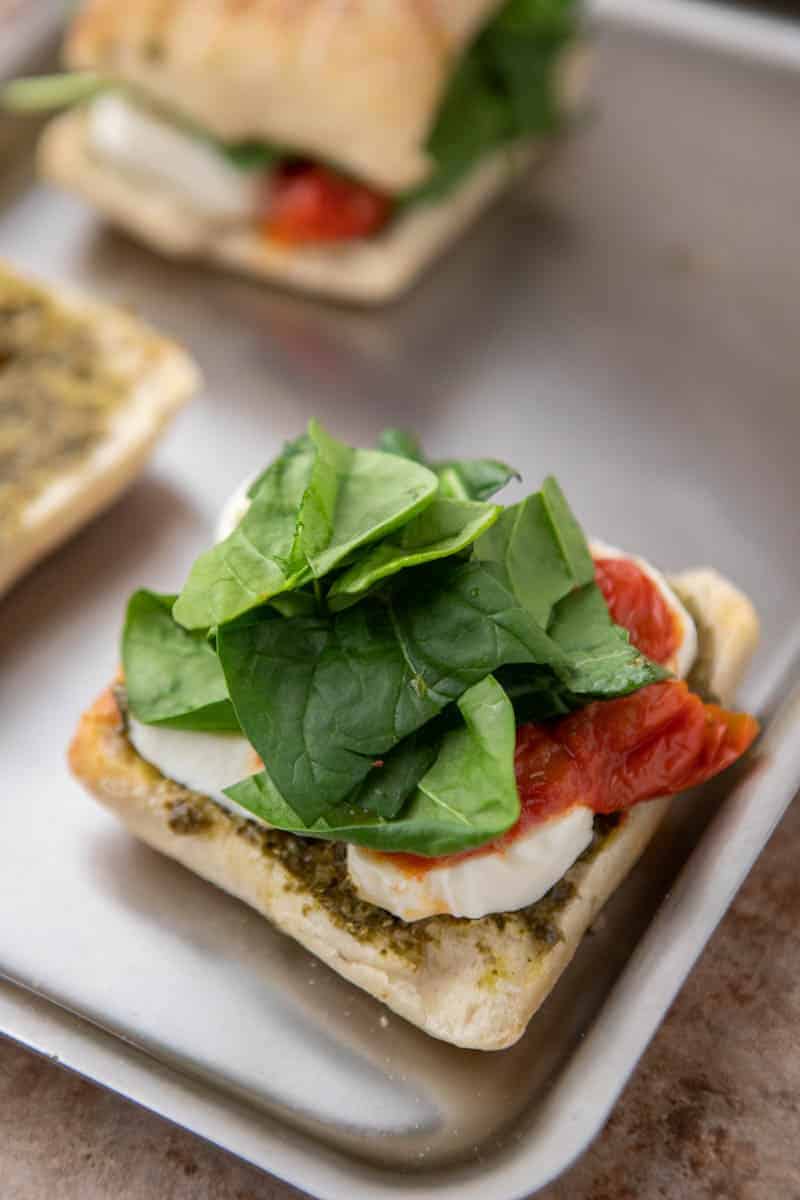 Starbucks roasted tomato mozzarella panini copycat - Lifestyle of a Foodie