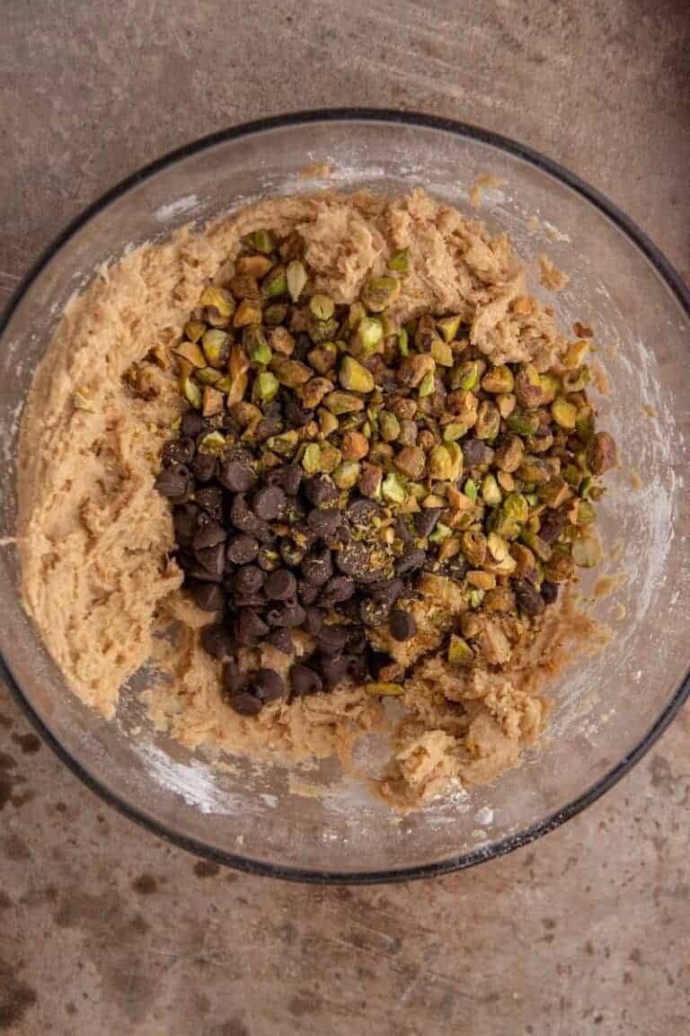 Brown Butter Pistachio Chocolate Chip Cookies - Lifestyle of a Foodie