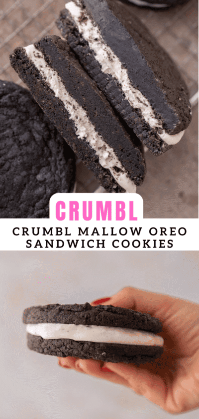 Crumbl Mallow Oreo Sandwich Cookies - Lifestyle of a Foodie