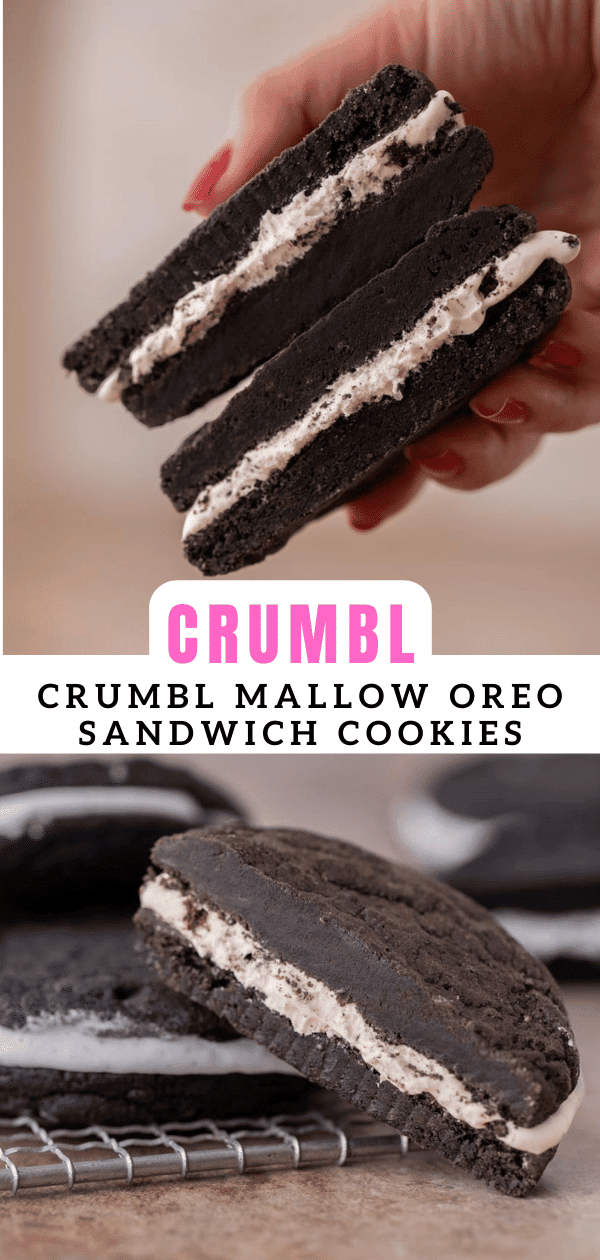 Crumbl Mallow Oreo Sandwich Cookies - Lifestyle of a Foodie