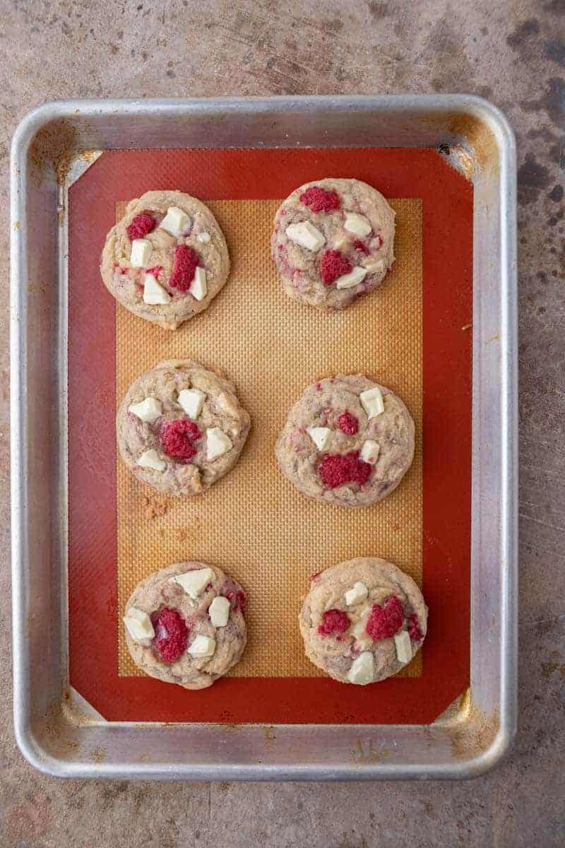 Chewy Raspberry White Chocolate Cookies - Lifestyle of a Foodie