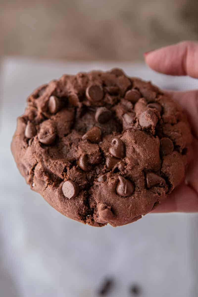 Single Serve Double Chocolate Cookie - Lifestyle of a Foodie
