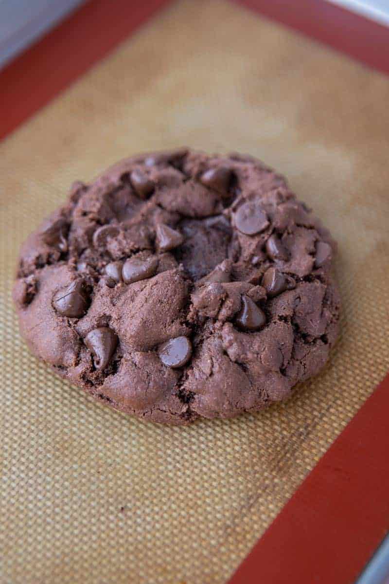 Single Serve Double Chocolate Cookie - Lifestyle of a Foodie