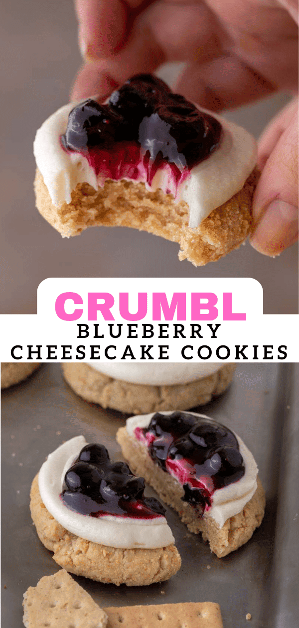 Crumbl blueberry cheesecake cookies - Lifestyle of a Foodie