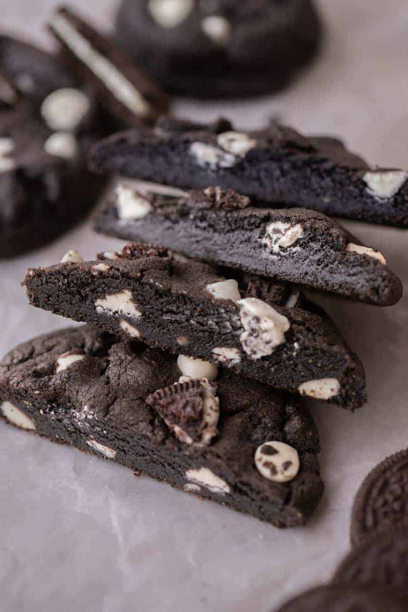 Crumbl chocolate cookies and cream cookies - Lifestyle of a Foodie