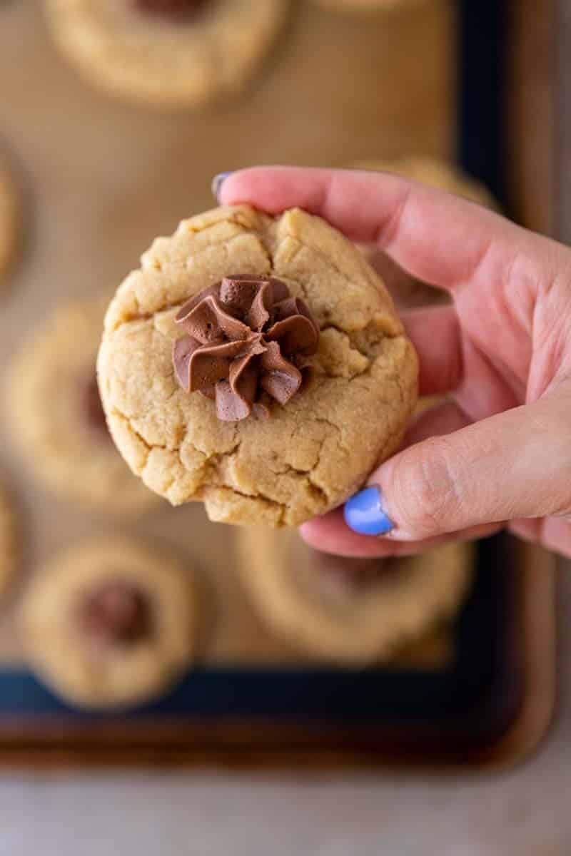 Crumbl peanut butter blossom cookies - Lifestyle of a Foodie