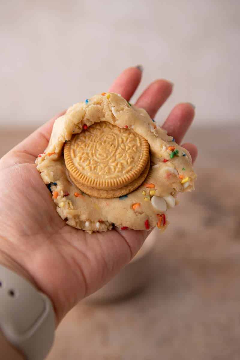 The Best Funfetti Oreo Stuffed Cookies - Lifestyle of a Foodie