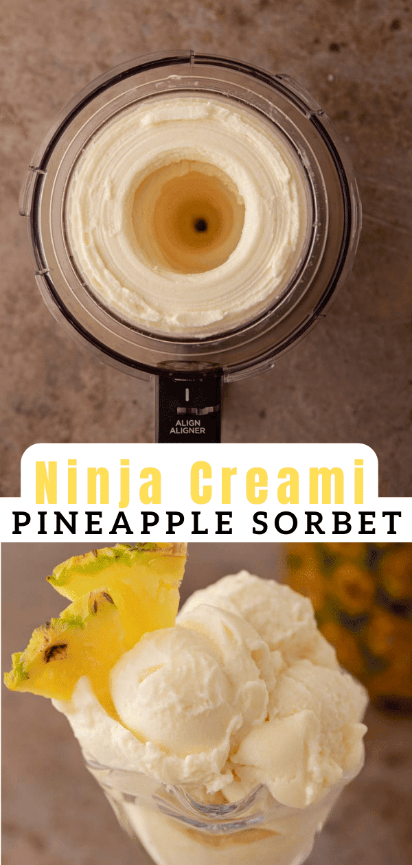 Easy Ninja creami Pineapple Sorbet - Lifestyle of a Foodie