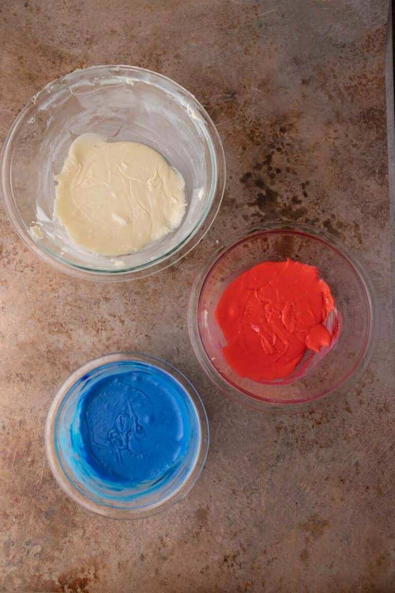 Patriotic Red White and Blue Fudge - Lifestyle of a Foodie