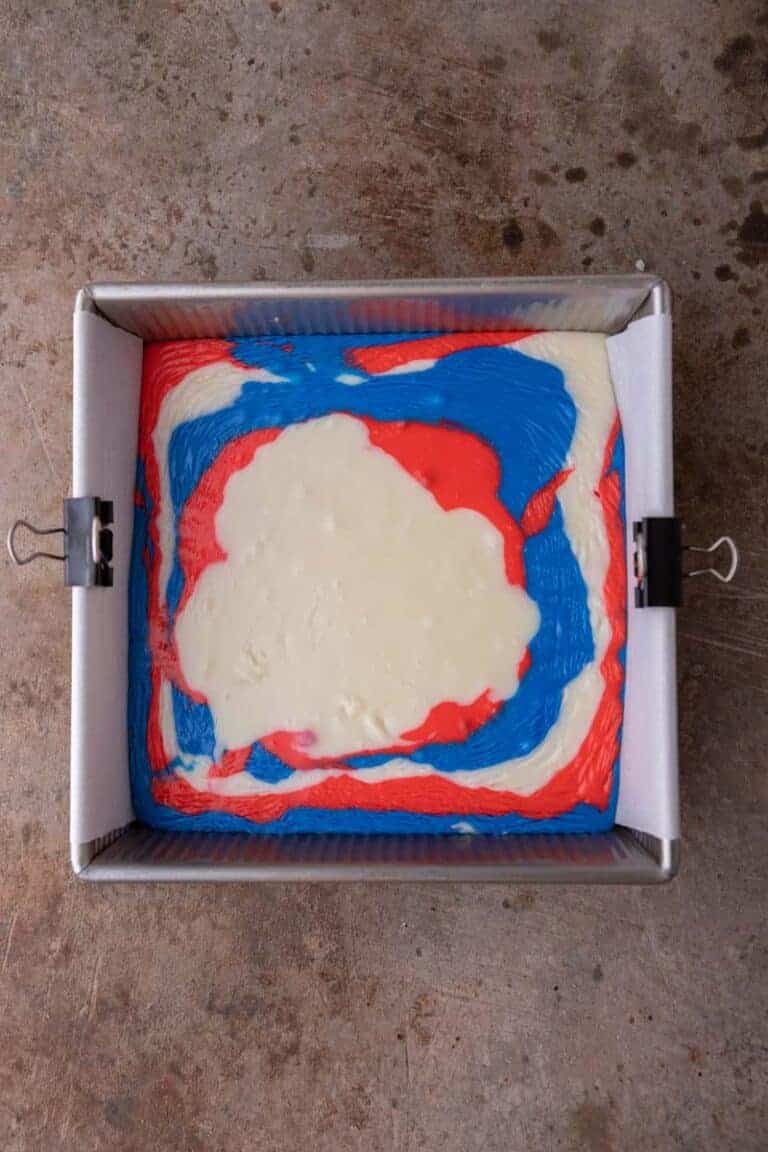 Patriotic Red White and Blue Fudge - Lifestyle of a Foodie