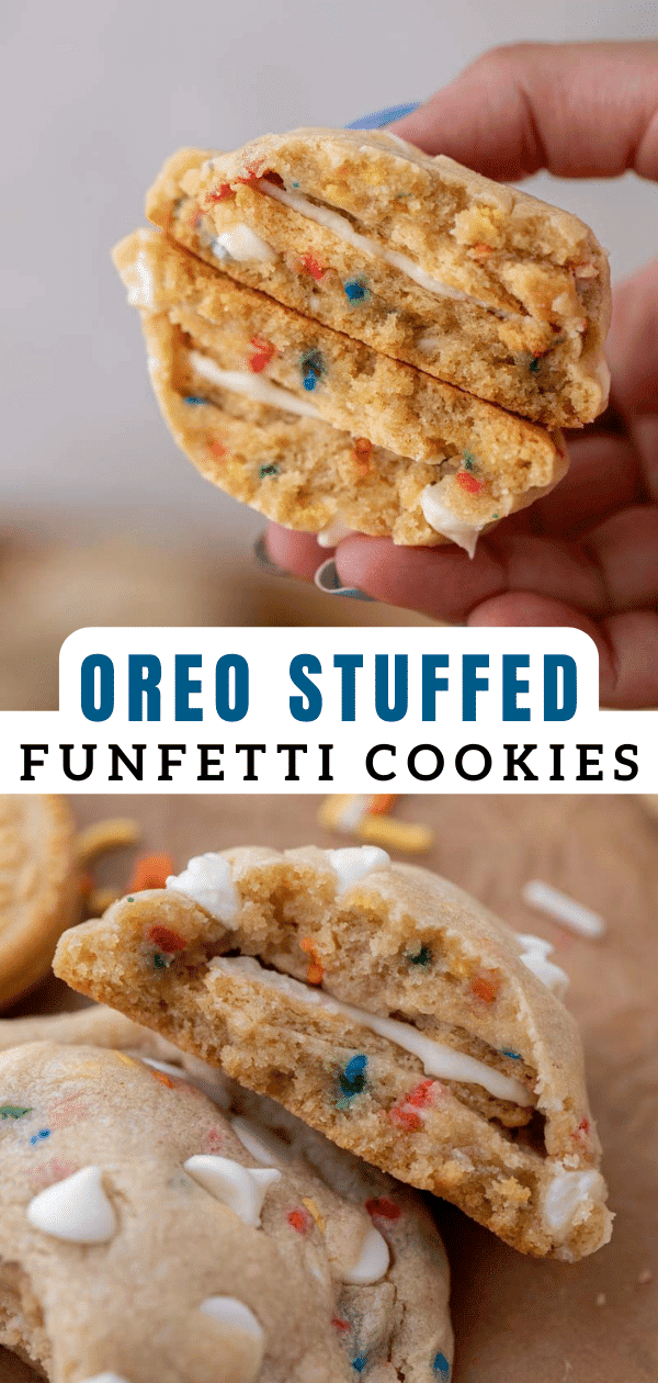 The Best Funfetti Oreo Stuffed Cookies - Lifestyle of a Foodie