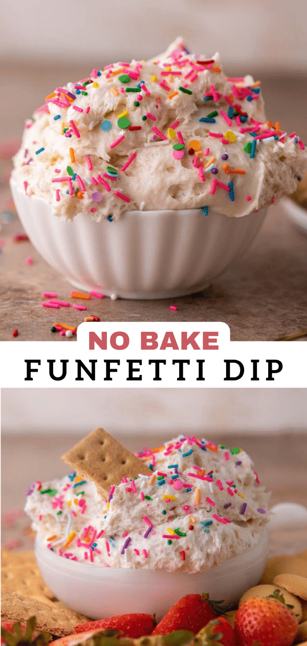 Easy homemade funfetti dip recipe - Dunkaroo dip - Lifestyle of a Foodie