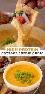 high protein Cottage Cheese Queso - Viral Tiktok recipe - Lifestyle of ...