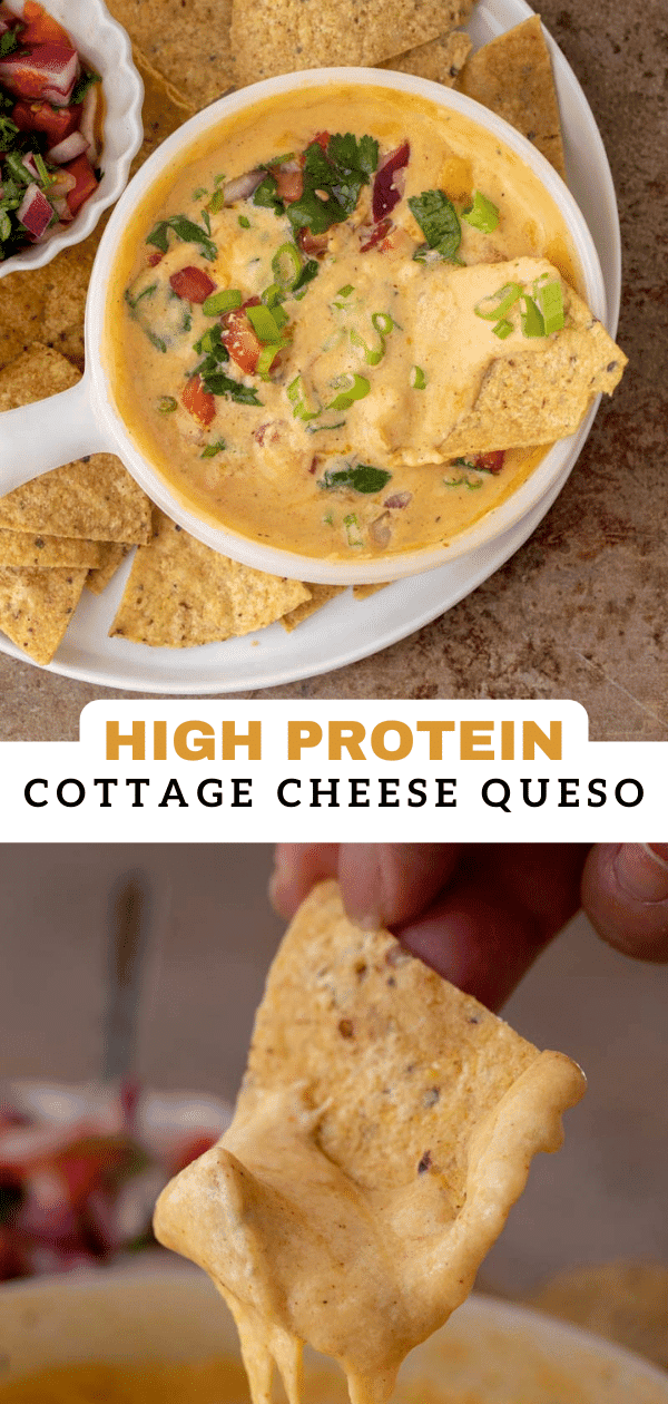 high protein Cottage Cheese Queso - Viral Tiktok recipe - Lifestyle of ...