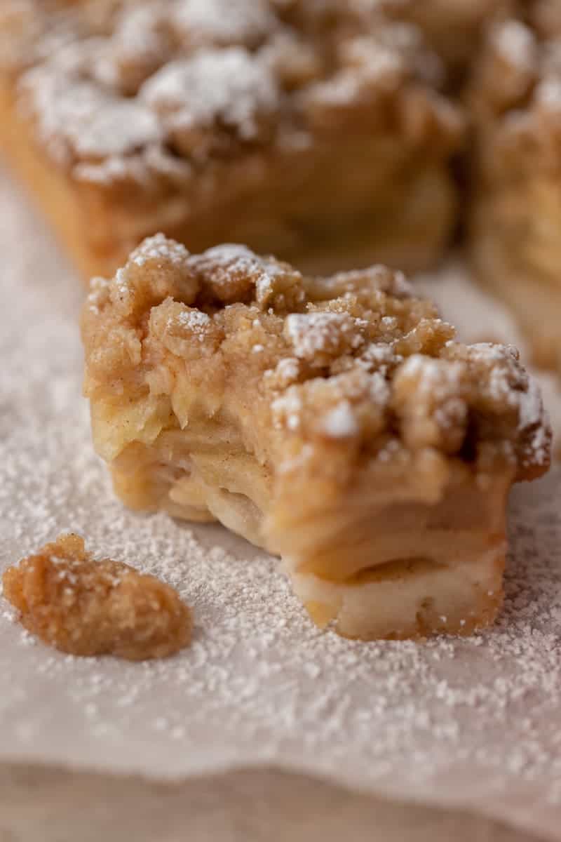Easy dutch apple pie bars with crumble recipe - Lifestyle of a Foodie