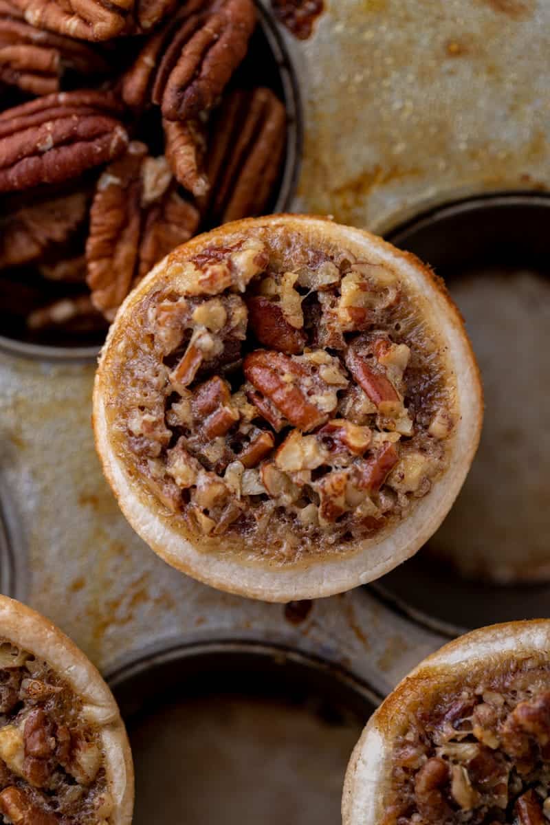 The best mini pecan pies recipe made in a muffin tin - Lifestyle of a ...