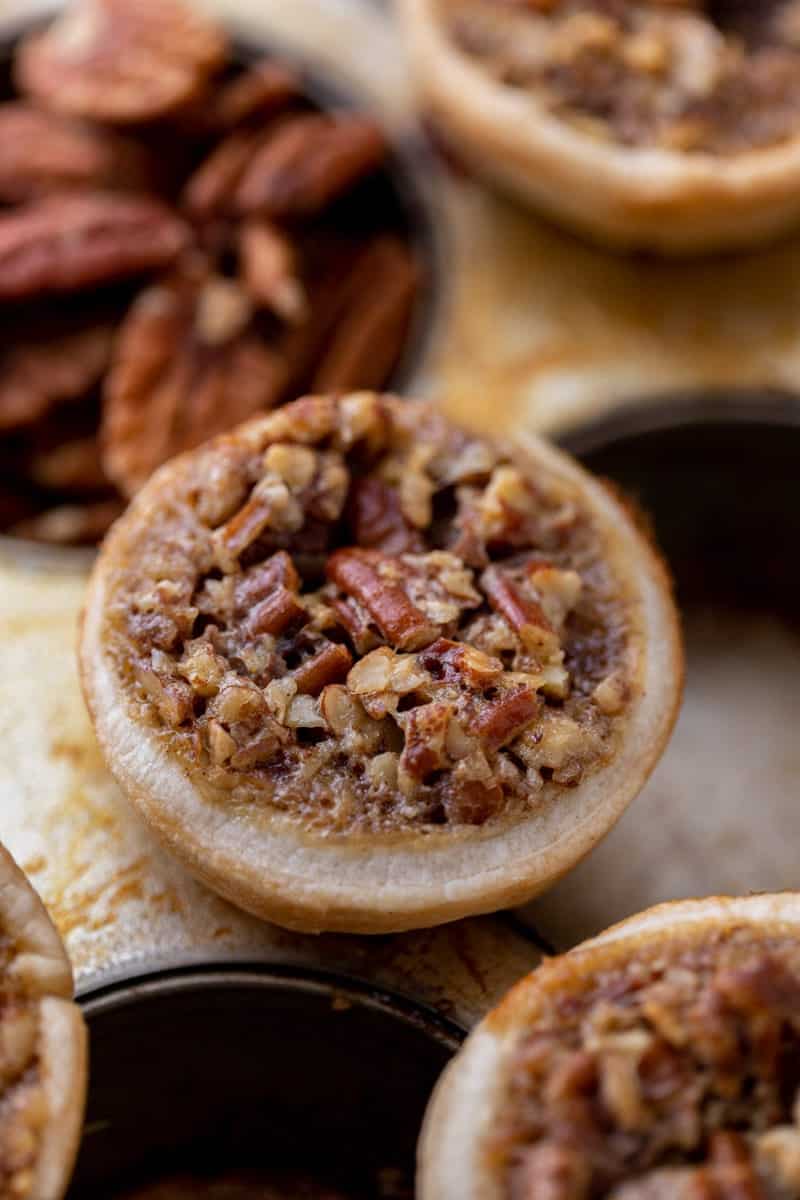 Mini Pecan Pies (Easy Muffin Tin Recipe) - Lifestyle of a Foodie