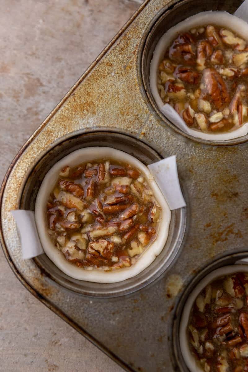 Mini Pecan Pies (Easy Muffin Tin Recipe) - Lifestyle of a Foodie