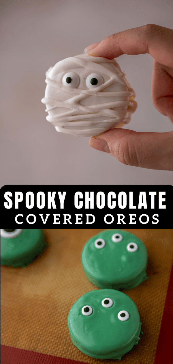 Easy spooky Halloween chocolate-covered Oreos - Lifestyle of a Foodie