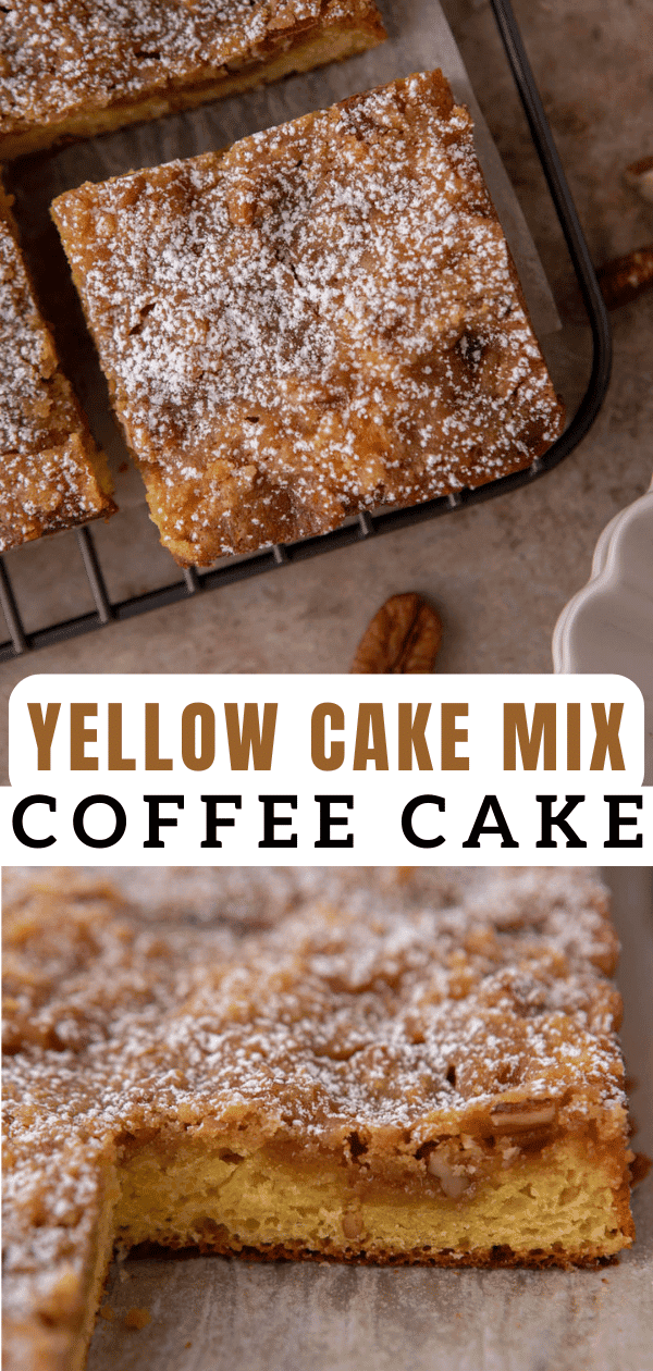 The best easy coffee cake with cake mix recipe - Lifestyle of a Foodie