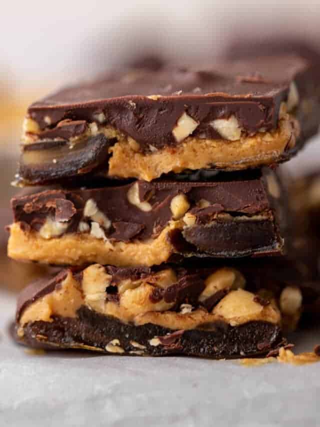 Chocolate Date Bark (Healthy Snickers-Inspired No-Bake Recipe)