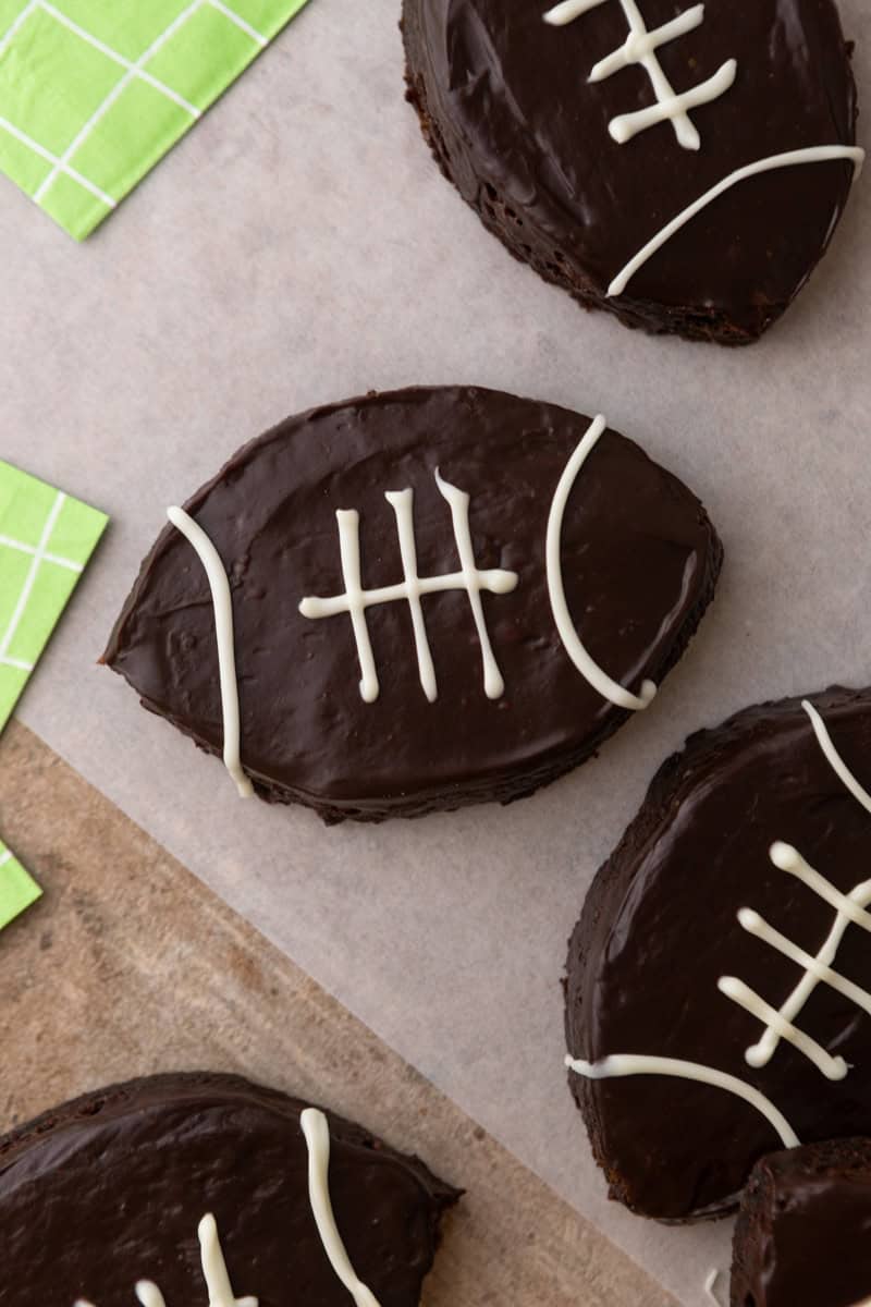 The best fudgy football brownies recipe for game day - Lifestyle of a ...