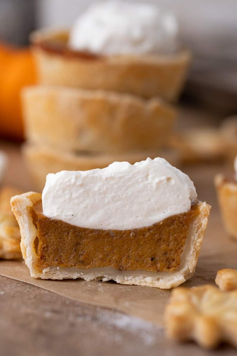 Easy Mini Pumpkin Pies Recipe Made in Muffin Tin - Lifestyle of a Foodie